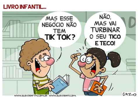 Segundo a charge Livro Infantil é possível concluir que