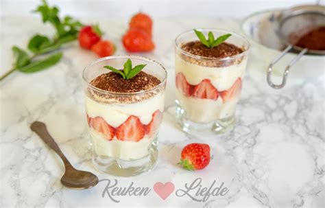 Mascarponecrème met aardbeien Keukenliefde
