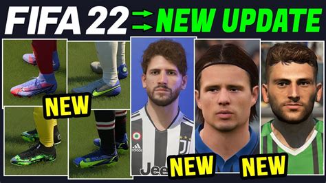 FIFA 22 NEWS NEW UPDATE Added Many Boots Face Scans Activated