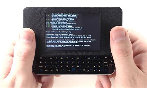 this pi powered linux terminal is the size of an iphone raspberry pi linux raspberry pi projects