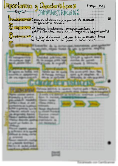 SOLUTION Importancia Y Caracter Sticas De La Administraci N Studypool