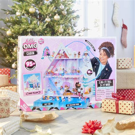 Buy LOL Surprise OMG Winter Chill Cabin Wooden Doll House Playset With