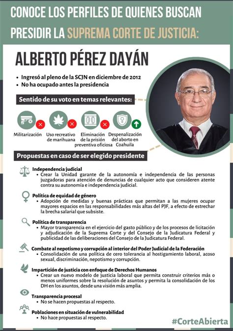 Ministro Alberto Pérez Dayán México Evalúa