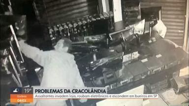 Hora 1 Assaltantes invadem loja roubam eletrônicos e escondem em