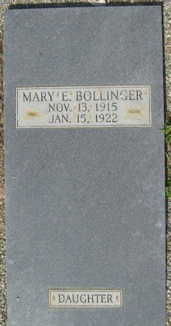 Mary Elizabeth Bollinger 1915 1922 Mémorial Find a Grave