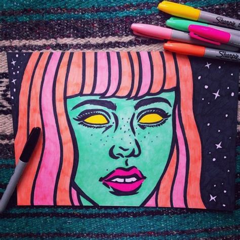 Pin by Melisa Soytürk on arte Sharpie canvas art Sharpie art