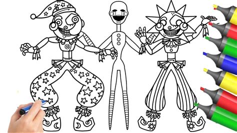 Five Nights At Freddy S New Coloring Pages How To Color Moondrop