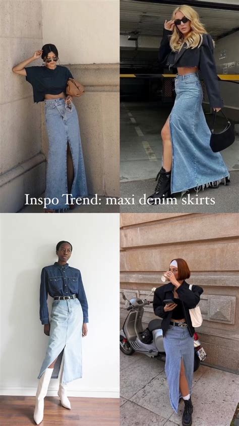 7 Long Denim Skirts For Every Budget Red Soles And Red Wine