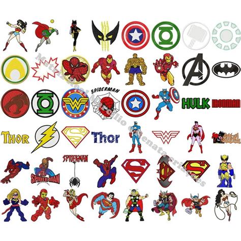 98 Matrizes Super Heróis Matrizes Bordado Logo Elo7