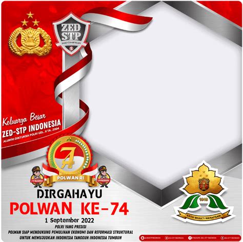 Twibbon HUT Polwan Ke 74 Tahun 2022 Pilihan Terbaik