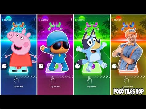 Peppa Pig Pocoyo Bluey Blippi Who Is Win Youtube