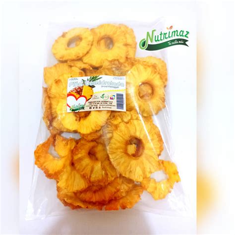 Piña Deshidratada rodajas 500 g NZ0005 NUTRIMAZ
