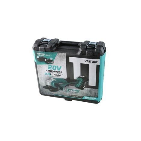 Amoladora 115mm vatton 20v 1 batería 2 0ah