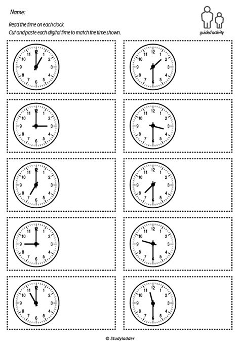 Telling Time Worksheets O Clock And Half Past Telling Time