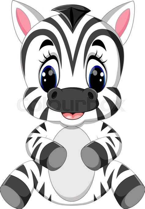 Zebra Dyr Tegneserie Stock Vektor Colourbox