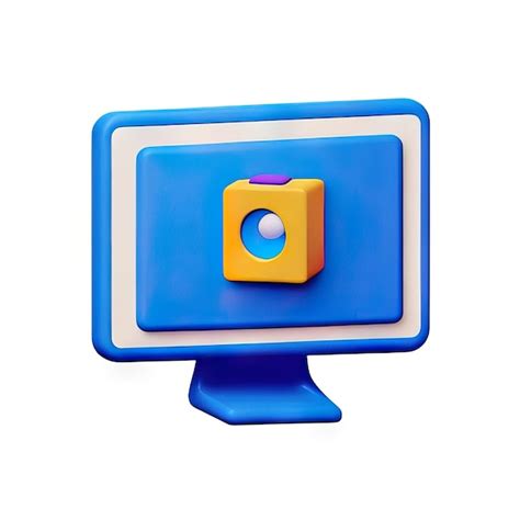 Ilustra O De Cone D De Computador Foto Premium