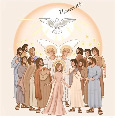 Pin de Mirella Calabrese en Maria Pentecostés Espíritu santo Obras