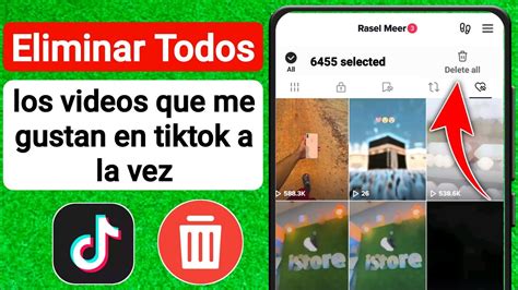 Cómo eliminar todos los videos que me gustan en TikTok a la vez A