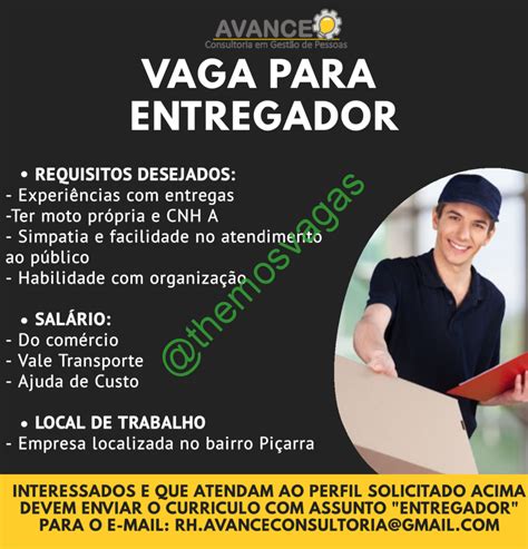 Entregador Teresina Pi Vaga S Themos Vagas Empregos E