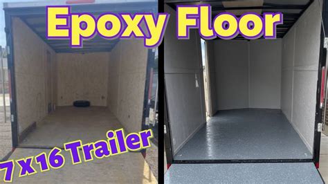 Epoxy Trailer Floor Flooring Guide By Cinvex