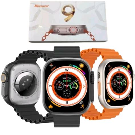 Smartwatch 9 Ultra 49mm Serie 9 Microwear Preto TechnoPlay
