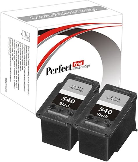 2 Black PerfectPrint Compatible Ink Cartridge Replace PG540 For Canon