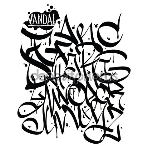 Alfabeto Em Grafite Coloring City