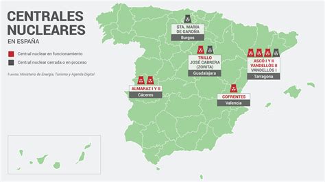 Las centrales nucleares en España 6 en activo RTVE es