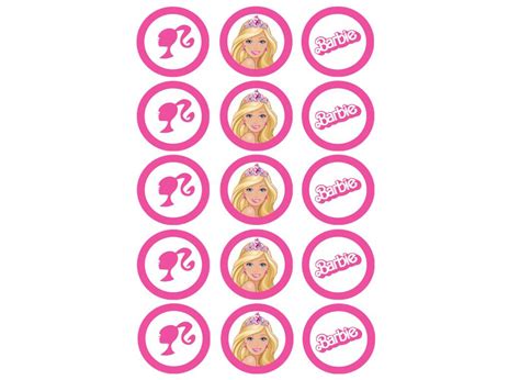 Edible Icing Cupcake Images Barbie