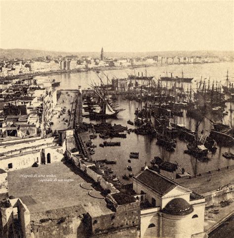 Napoli Giorgio Sommer Panoramica Da Castel Nuovo Con Il Porto
