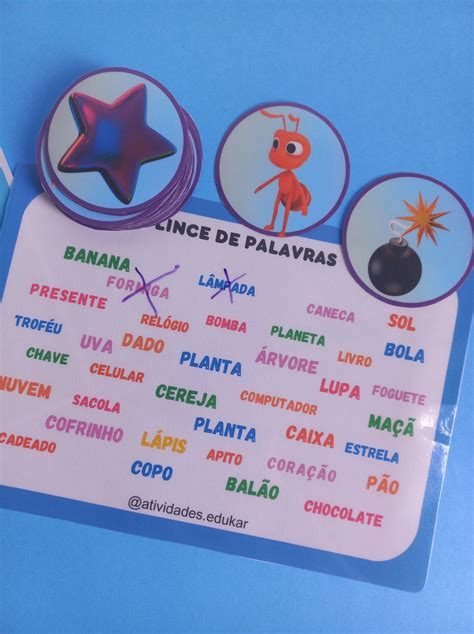 Lince De Palavras Atividades Edukar