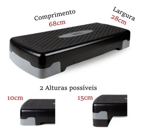 Step Academia Exerc Cios Fit Ajust Vel Treino Aer Bica Sa De