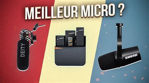Quel Est Le Meilleur Micro Pour Vos Vid Os Youtube Youtube