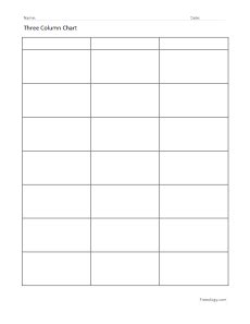 Free Printable 3 Column Chart PRINTABLE TEMPLATES
