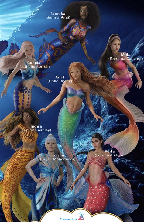 Découvrez les sœurs de Ariel dans le remake de La Petite Sirène