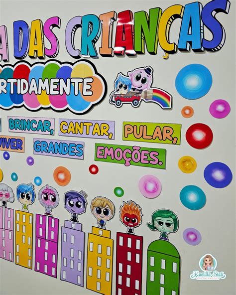 Painel dia das crianças divertidamente Psicopedagoga Kamilla Stati