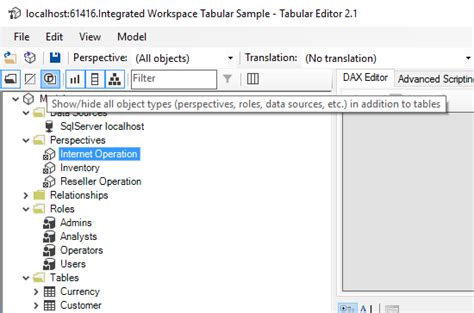 Basic Features Tabular Editor Documentation