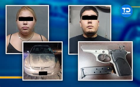 Detienen a pareja que portaba un arma y droga en Apodaca Nuevo León