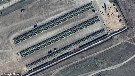 Satellite Images Which Ukraine Say Proves Russia Is Amassing Its Army