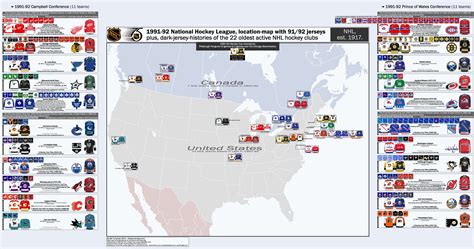 All Nhl Teams Map