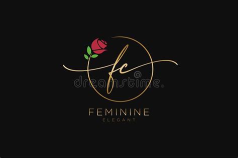 Logotipo Femenino Inicial Estética Monograma Y Diseño Elegante Logo De