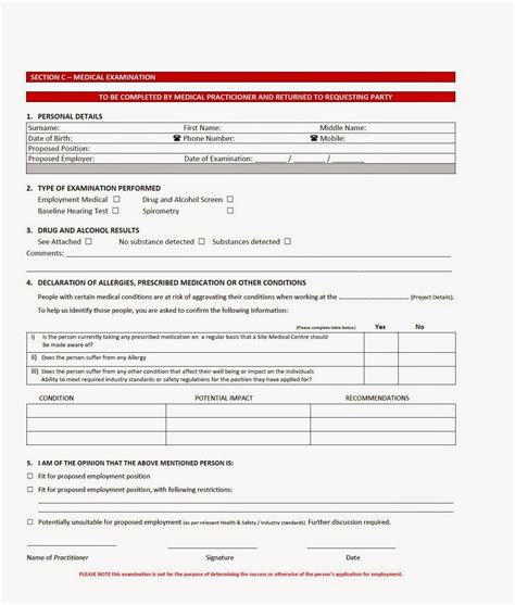 Contoh Medical Form Lembar Edu