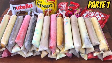 8 RECEITAS DE GELADINHO CREMOSO DINDIN CHUP CHUP SACOLÉ YouTube