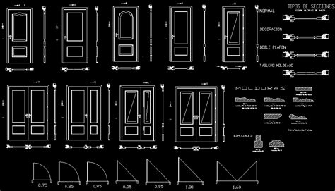 Bloques AutoCAD Gratis Librerias de carpintería interior de madera