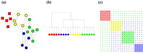 a network and its hierarchical structure a a undirected binary download scientific diagram
