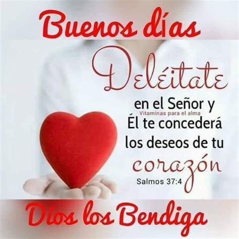 Buenos D As Del Itate En El Se Or Y L Te Conceder Los Deseos De Tu