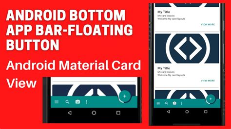 Android Bottom Navigation App Bar Floating Action Button Android