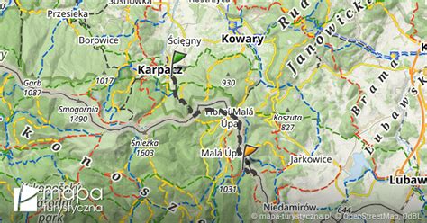 Trasa Karpacz Krucze Ska Y Lyse Insk Bouda Mapa Turystyczna Pl
