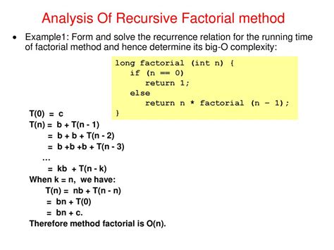 analysis of recursive algorithms ppt download