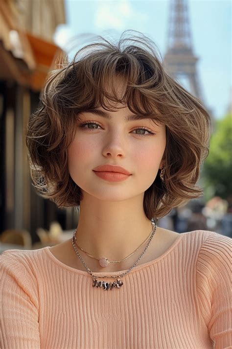 33 Chic Parisian French Bob Haircuts Light Brown Bob With Soft Full Bangs